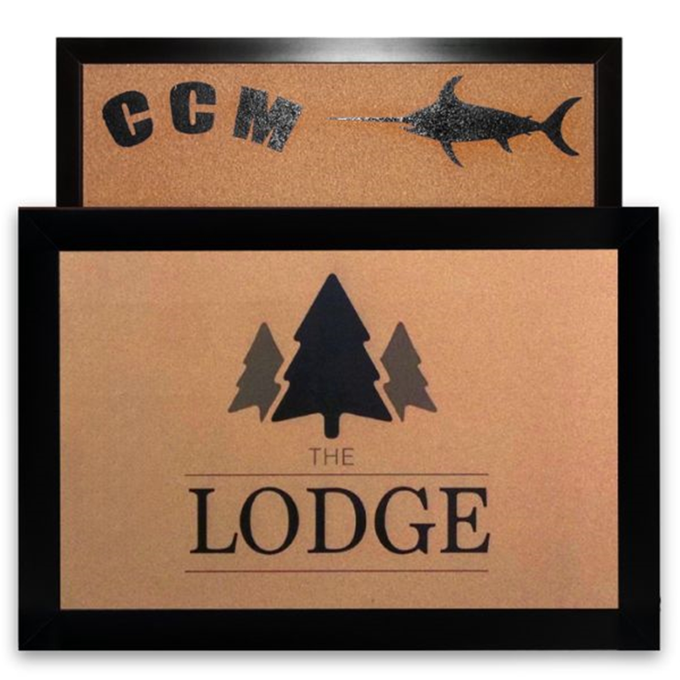 PB1112 Custom Framed Chalk, Cork, Dry Erase, Fabric Wrapped, Combination Boards